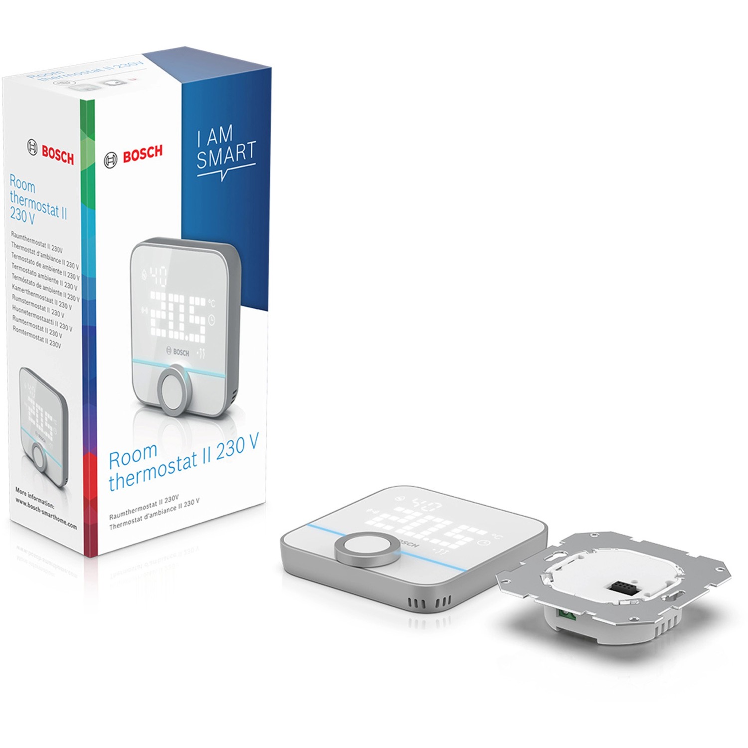 Bosch Smart Home Raumklima Heizkörper-Thermostat II Eckig 230V kaufen ...