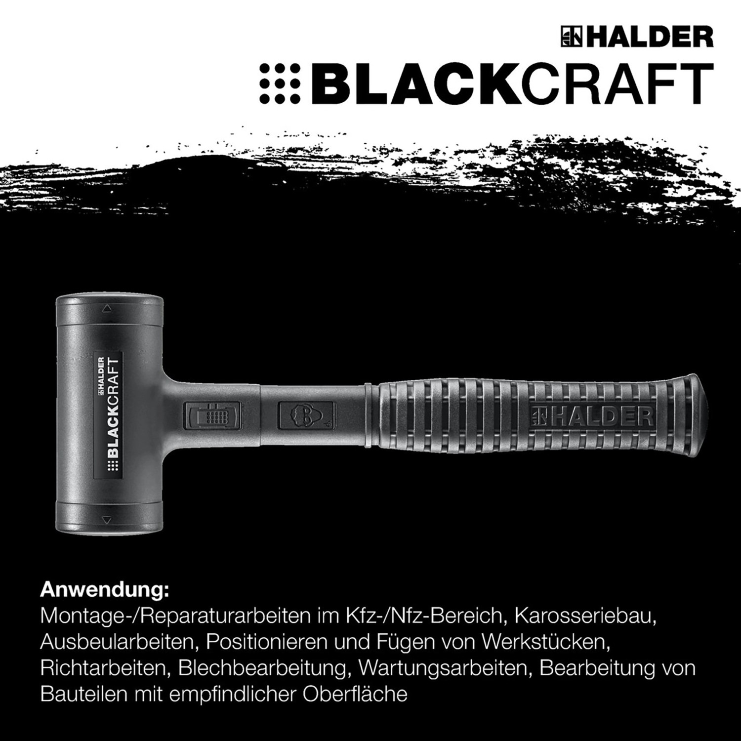 Halder Schonhammer Blackcraft mit Stahlrohrstiel PUR ummantelt 60 mm kaufen bei OBI