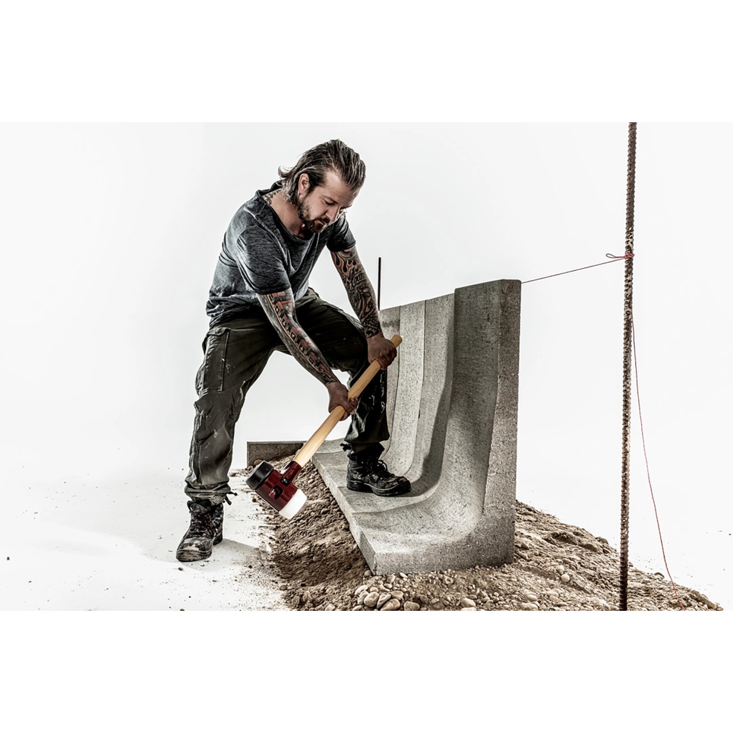 Halder Vorschlaghammer Simplex Gummi Superplastik D Ø 100 mm kaufen bei OBI