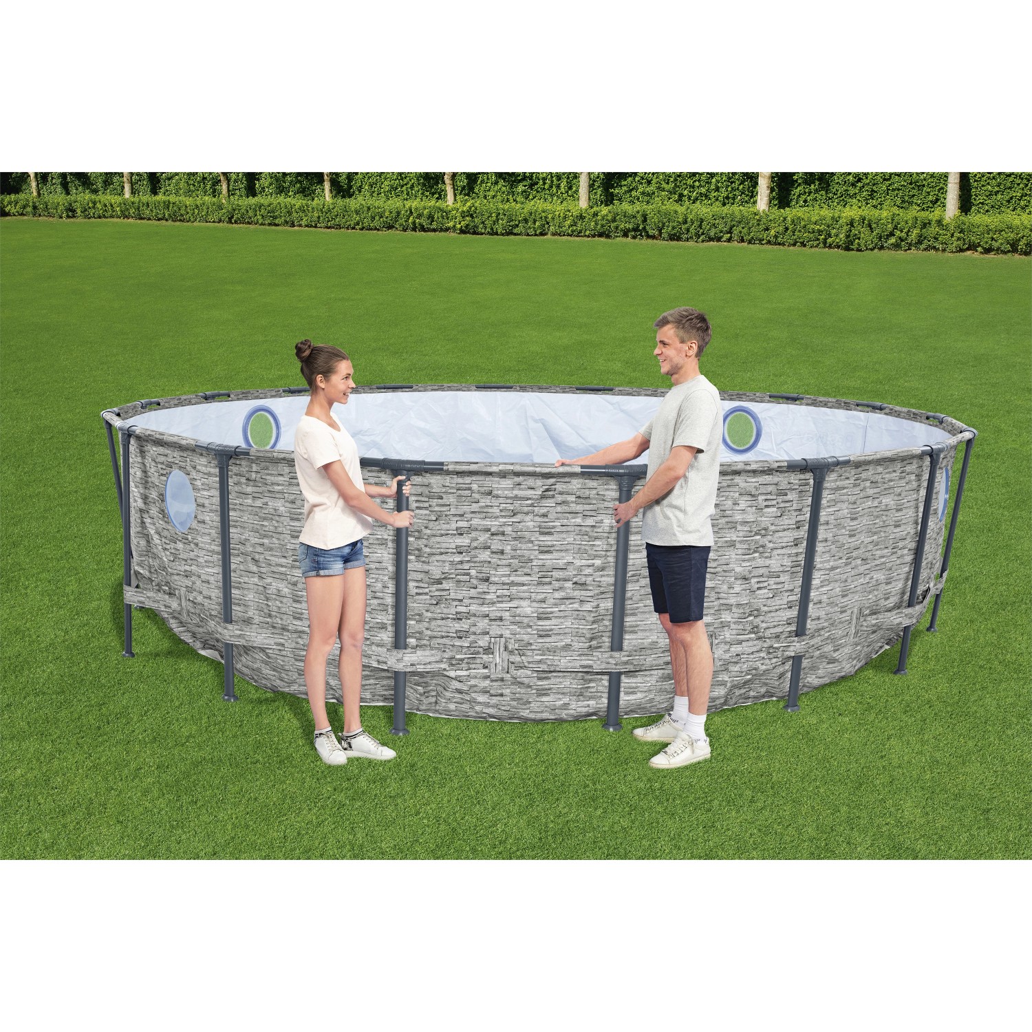 Bestway Stahlrahmenpool-Set Power Steel Swim Vista bei OBI