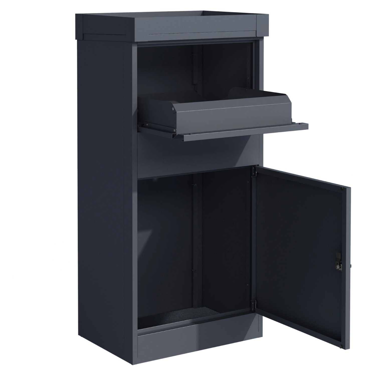 Westmann Paketbox Piet aus Stahl 50 cm x 37 cm x 105 cm Anthrazit ...