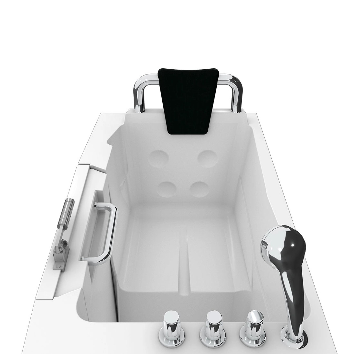 AquaVapore Sitzbadewanne Senioren Wanne Sitzwanne mit Tür S08-TH-B-L ...