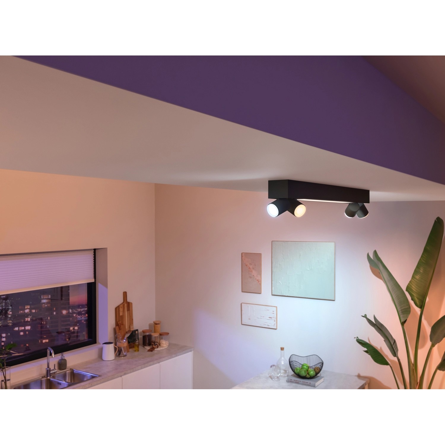 Philips Hue LED-Deckenleuchte Centris 4 Spots White & Color Ambiance ...