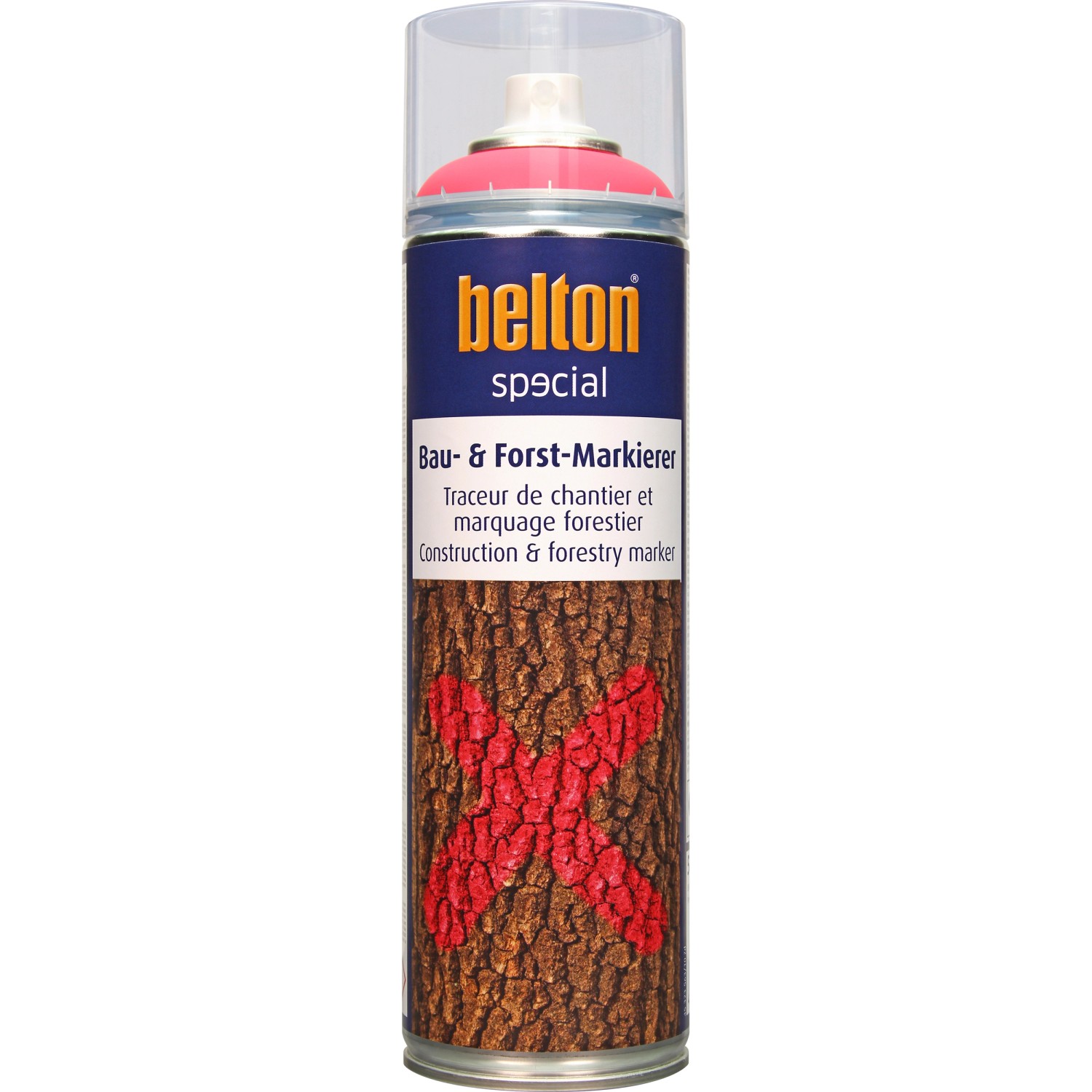 Belton Special Bau- & Forst-Markierer Spray Neonrot seidenmatt 500 ml ...