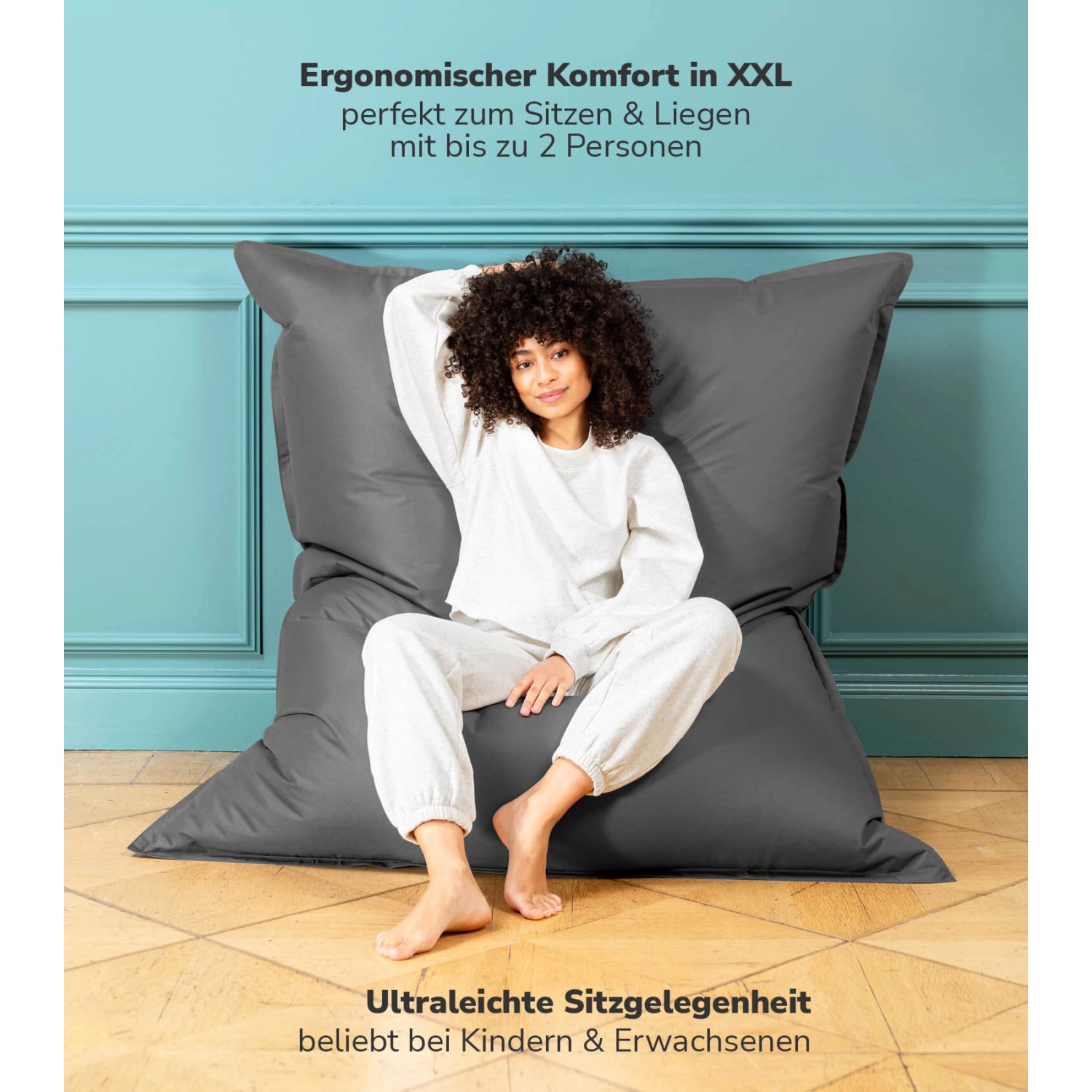 mokebo Sitzsack Outdoor XXL für Kinder & Erwachsene Der Große Bean Bag ...