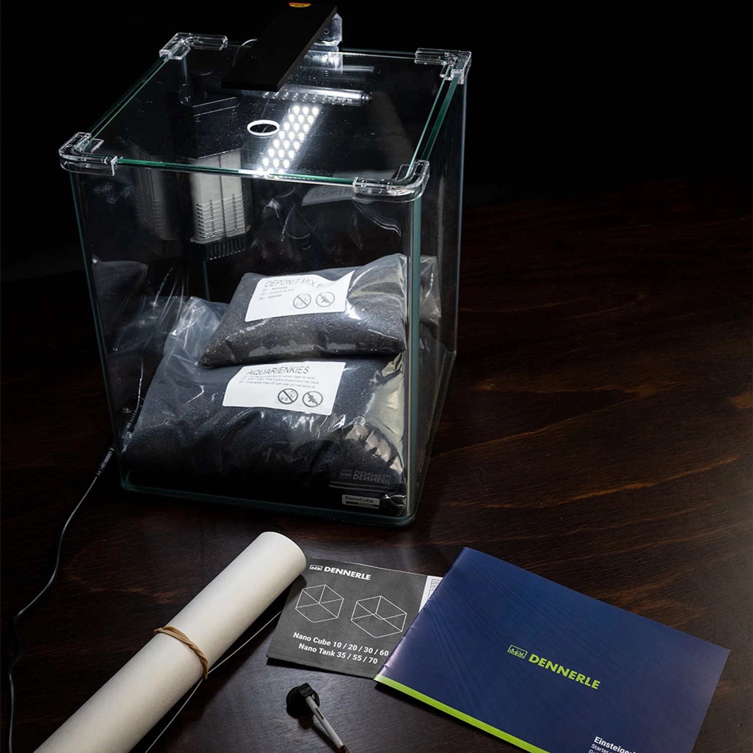 Dennerle Mini-Aquarium Komplettset Nano Cube 20 l mit C251 LED-Beleuchtung kaufen bei OBI