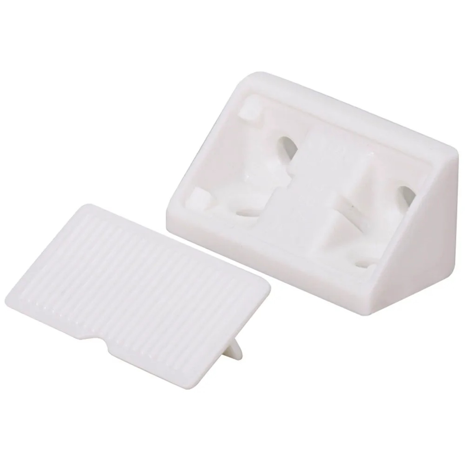 Universal-Eckverbinder 20 mm x 20 mm x 43 mm Kunststoff Weiß 4 Stück ...