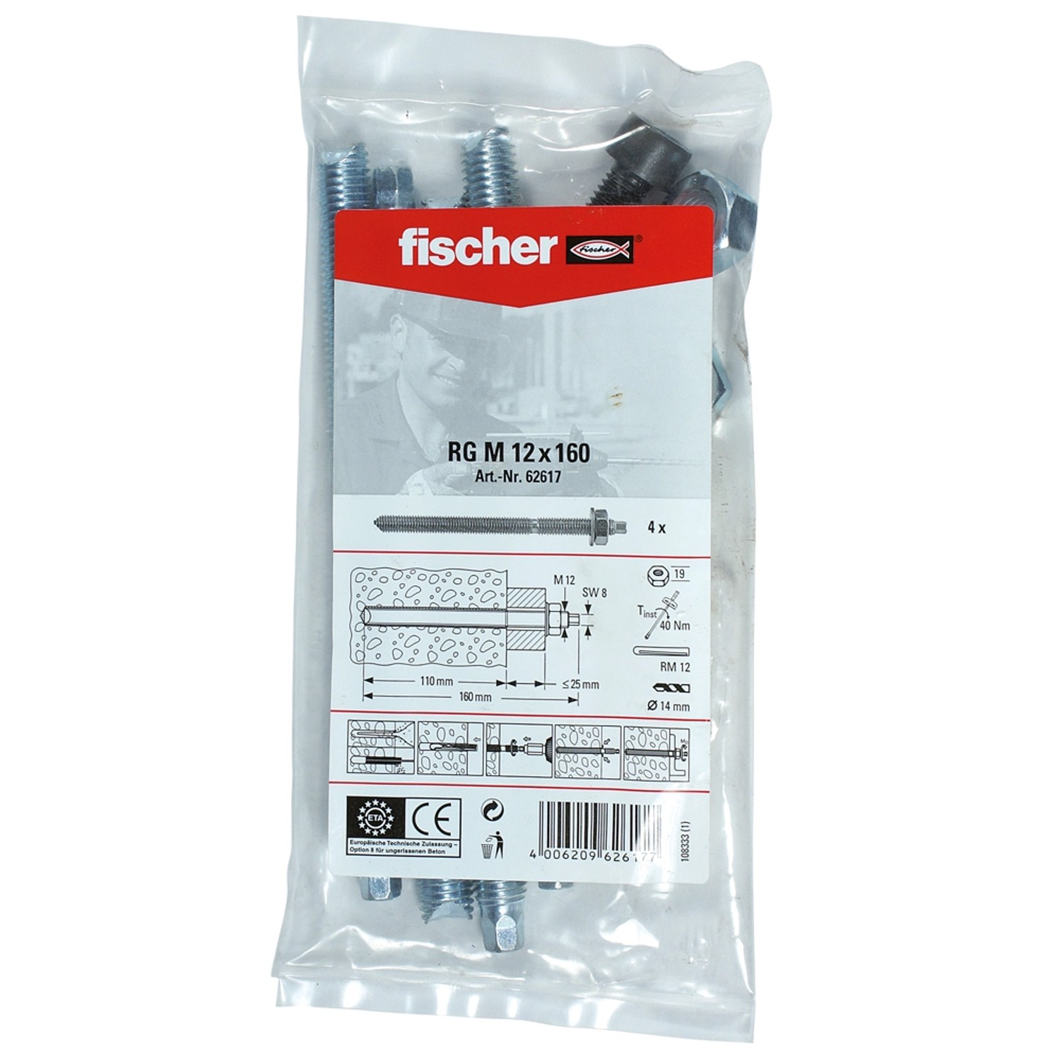 Fischer Ankerstange RG M 12 X 160 B (4 ST) kaufen bei OBI