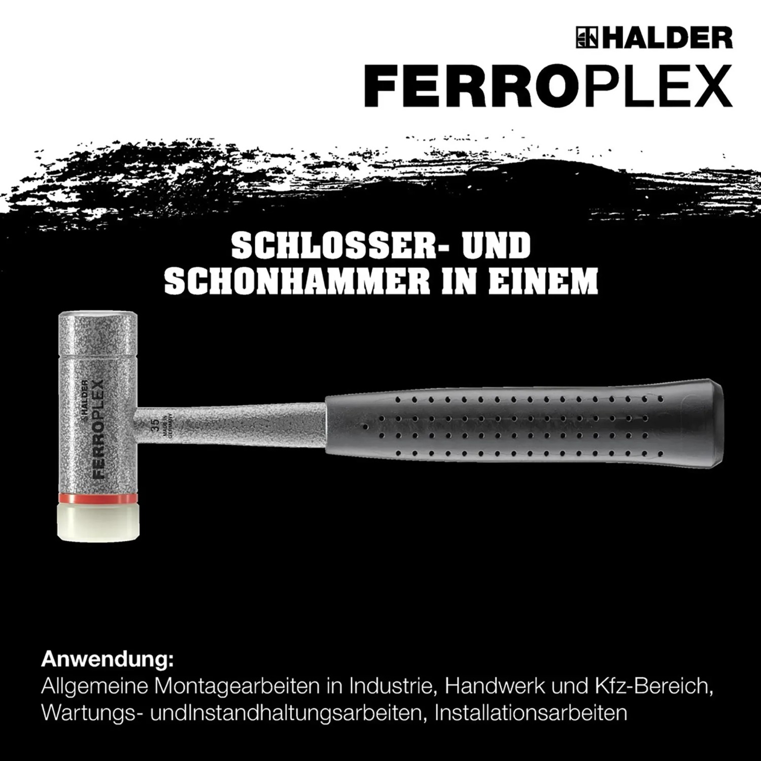 Halder Kombihammer Ferroplex Schlosser- und Schonhammer in Einem D Ø 30 mm kaufen bei OBI