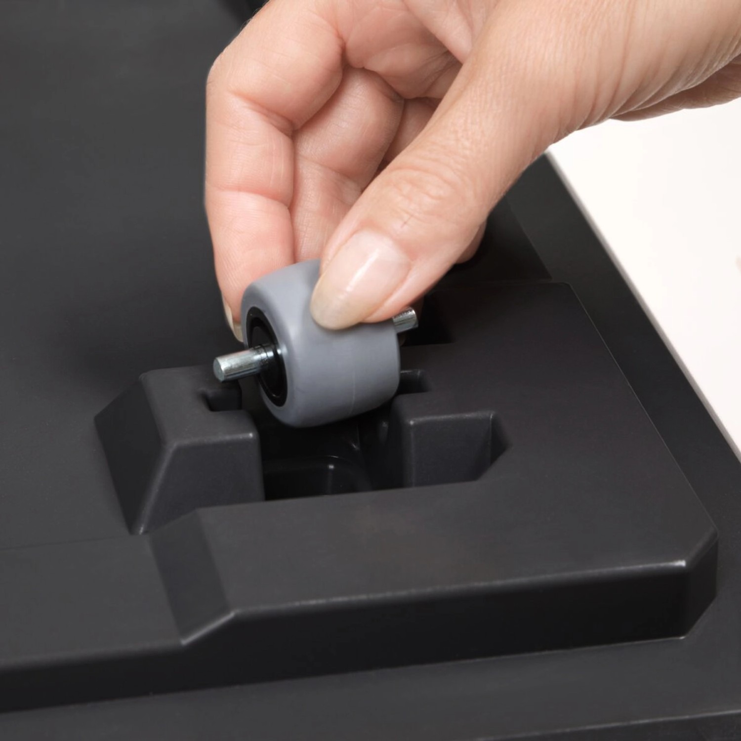 Ondis24 Pflanzkübel 80 Caro Rollen 100 Prozent Recycled Anthrazit ...