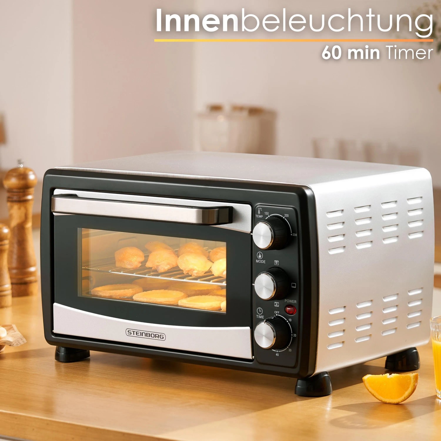 STEINBORG Minibackofen SB-3007 20 Liter 1380 Watt kaufen bei OBI