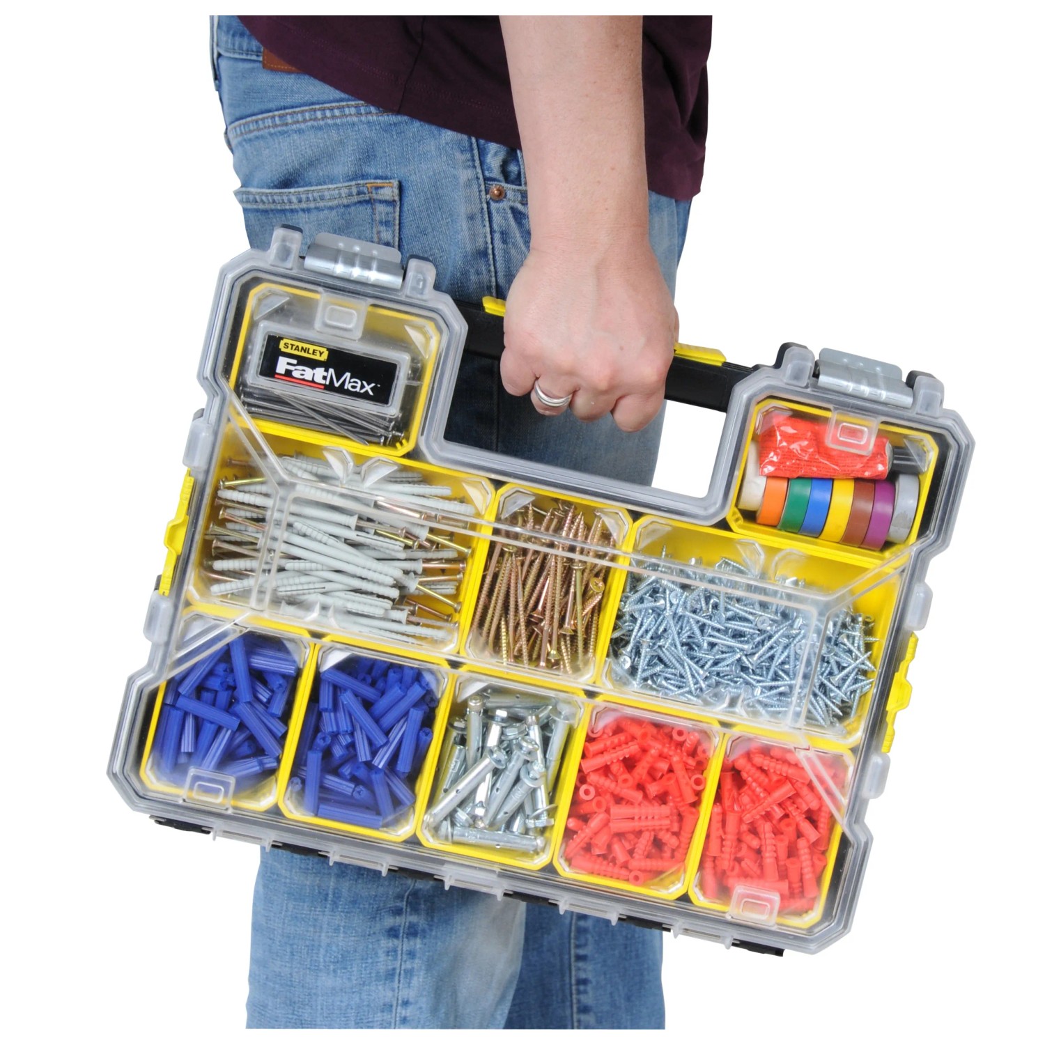 Stanley FatMax Profi-Organizer flache Fächer spritzwassergeschützt 1-97 ...