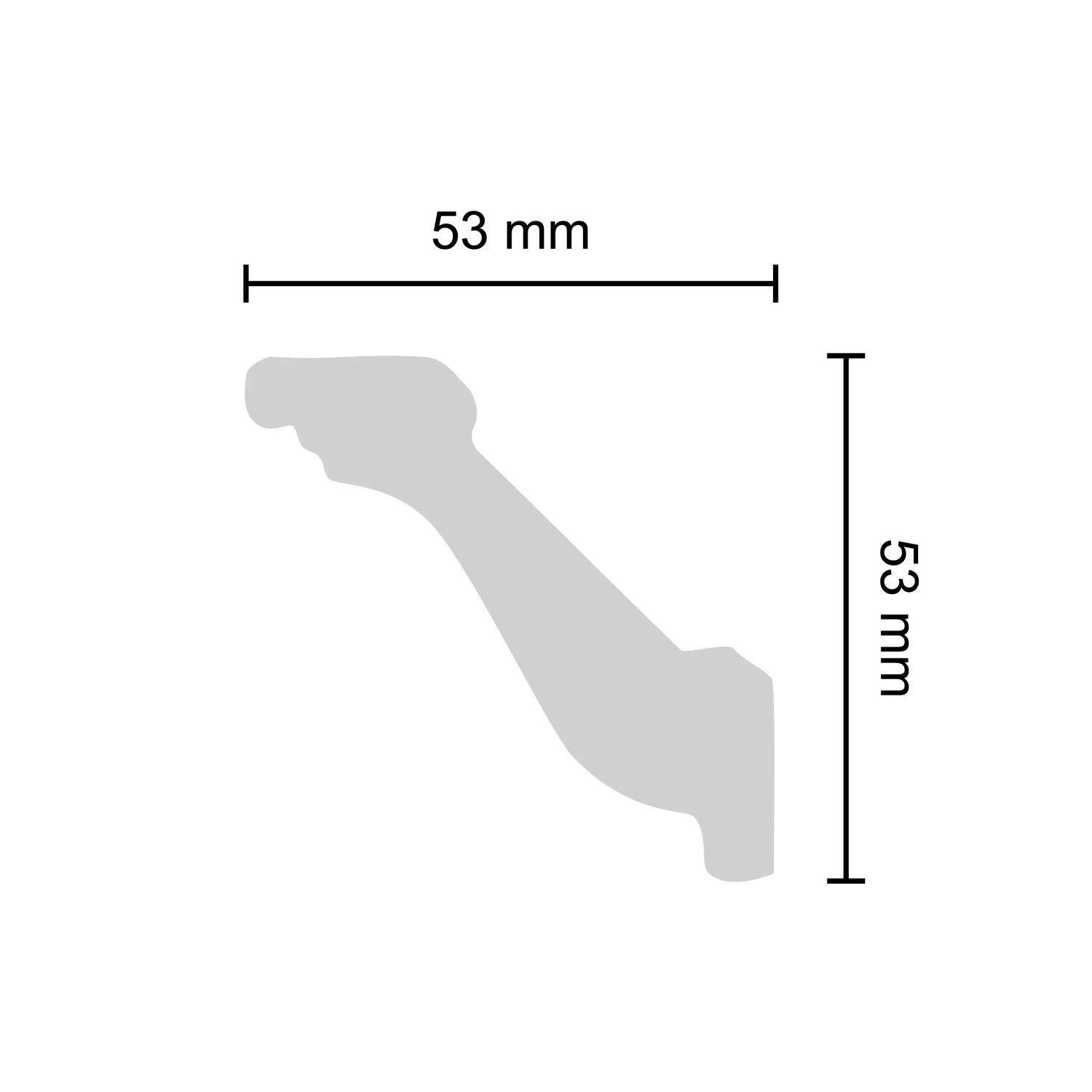 Decosa Stuckleiste Geraldine 2 m x 2 m Weiß kaufen bei OBI