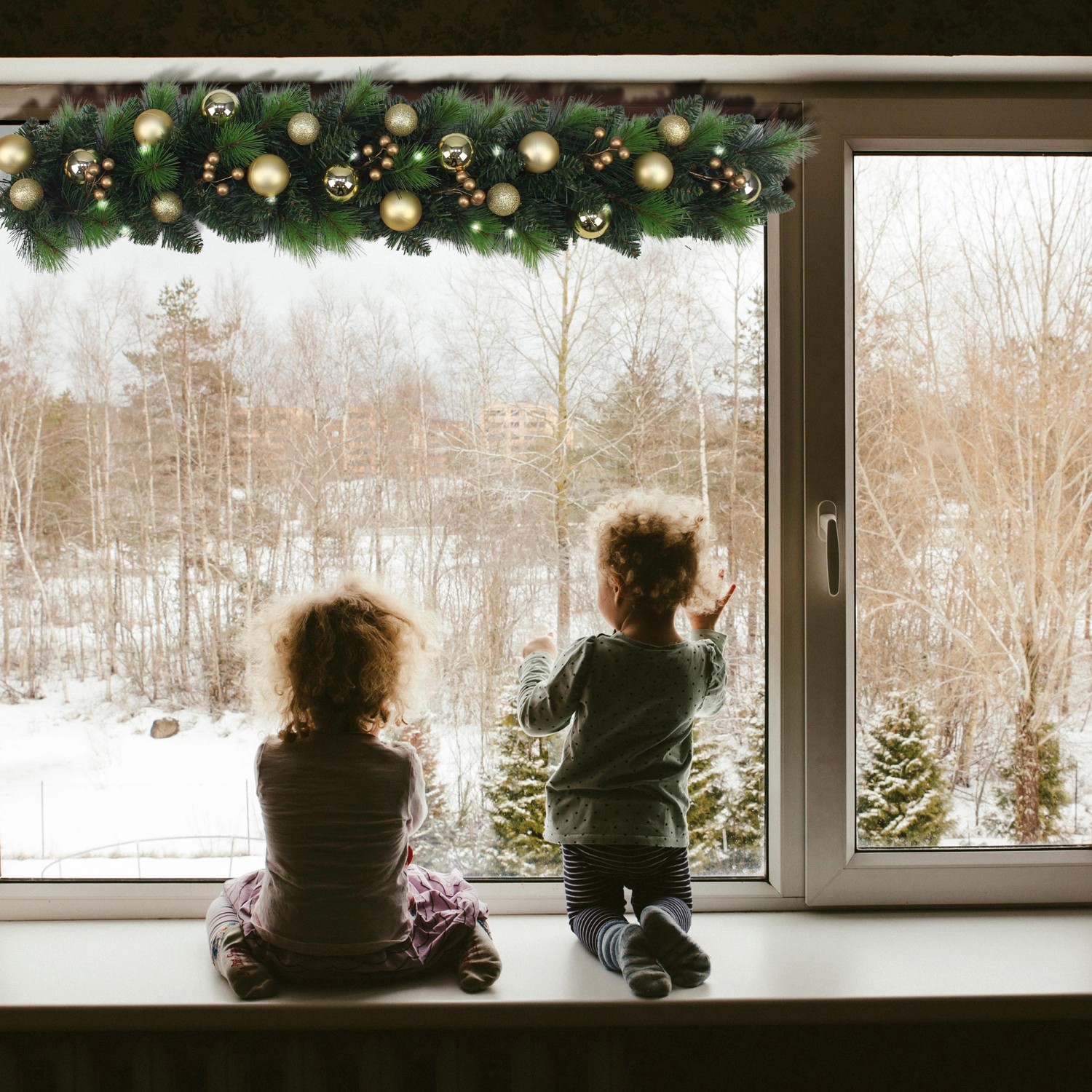 Näve Outdoor LED Weihnachtsranke Noel Gold kaufen bei OBI