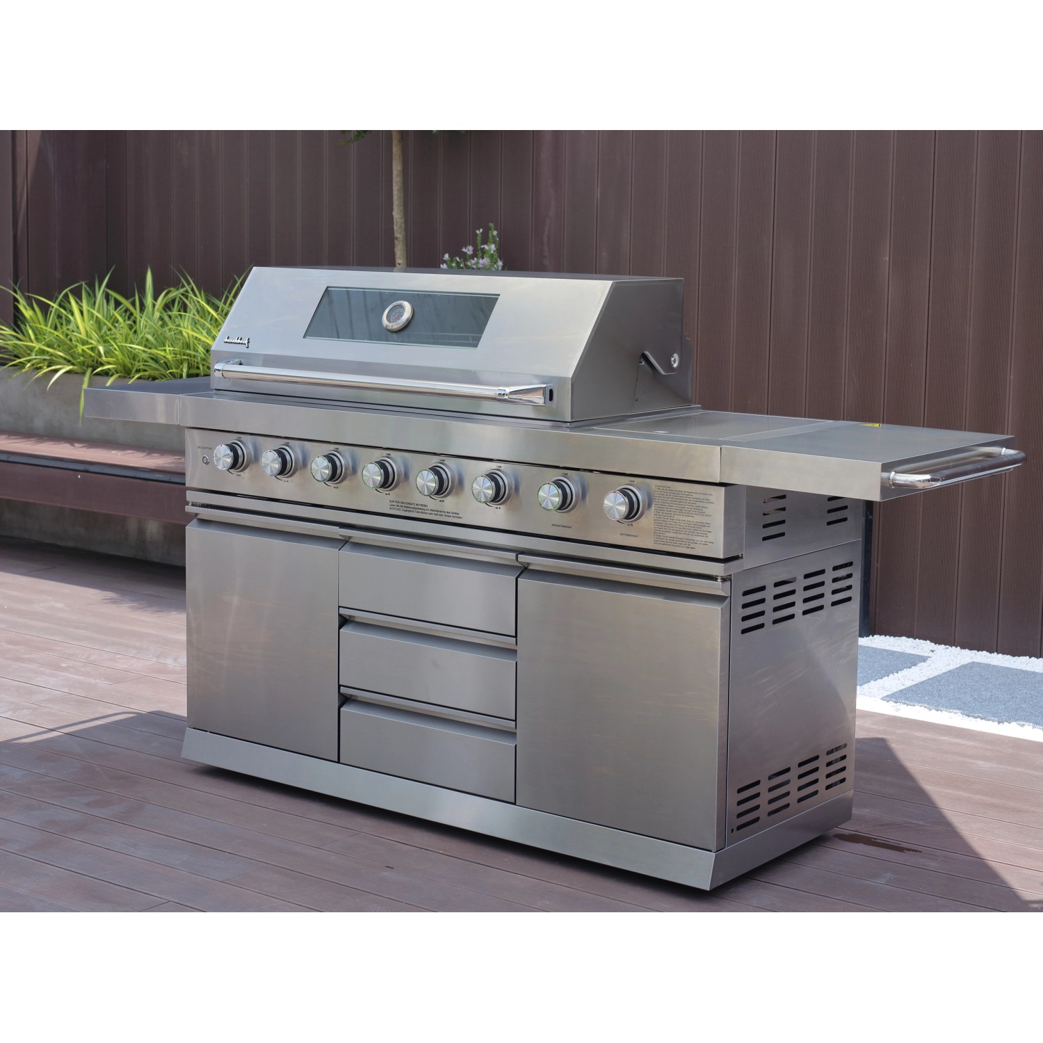 Buschbeck Outdoorküche Bristol Edelstahl Gasgrill 6 Brenner ...