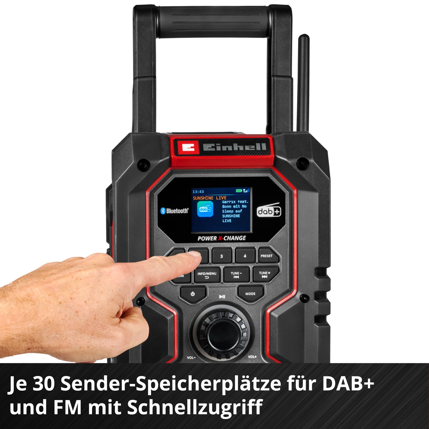 Einhell Akku-Radio TE-CR 18 Li DAB+/FM/BT Solo kaufen bei OBI