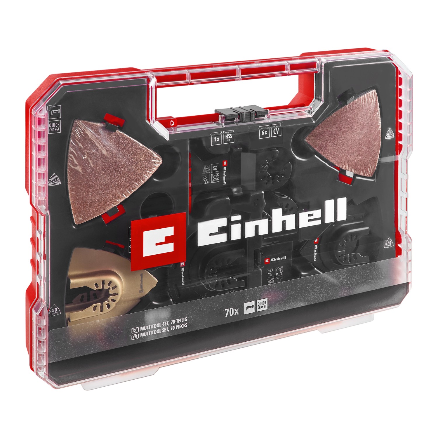 Einhell Multitool-Set XXL-Case mit Universalaufnahme 70-teilig kaufen bei OBI